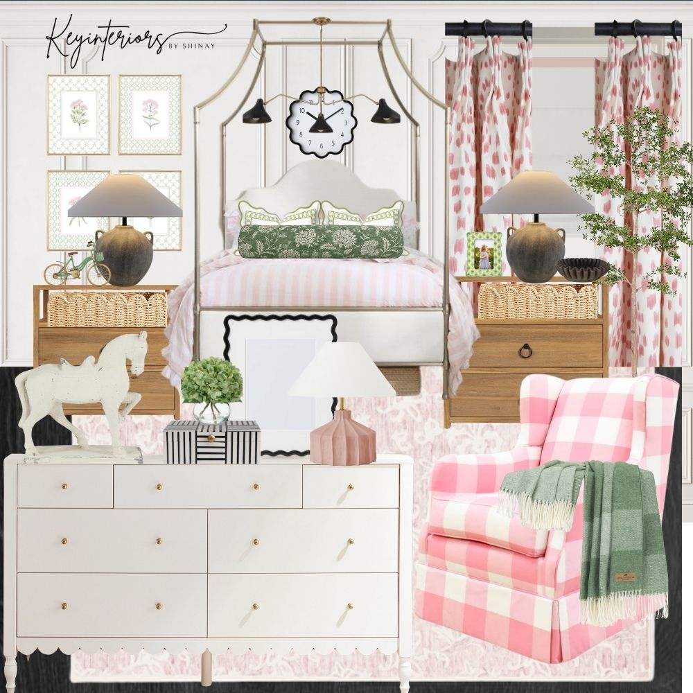 Chic Canopy Dreams: Her Dorm Styleboard – Key Interiors by Shinay