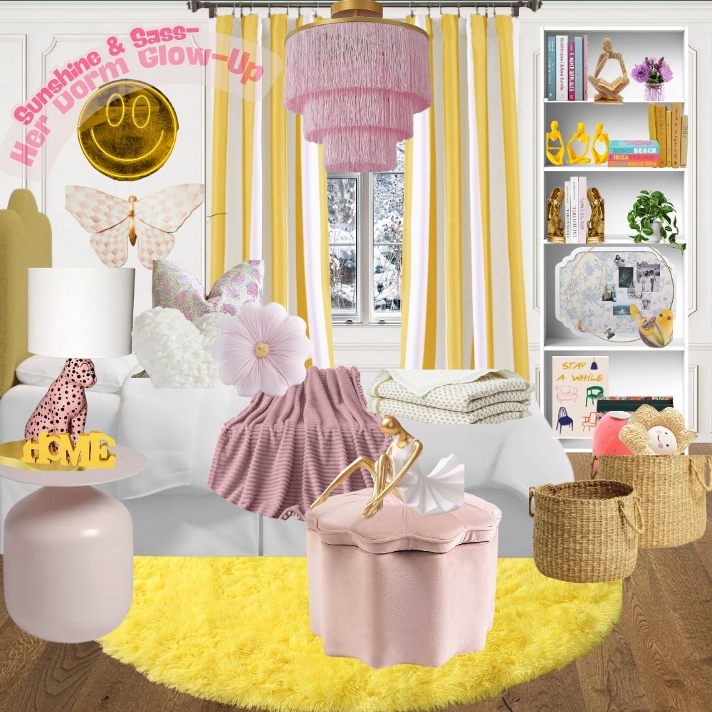 Sunshine & Sass -Her Dorm Glow-Up – Key Interiors by Shinay