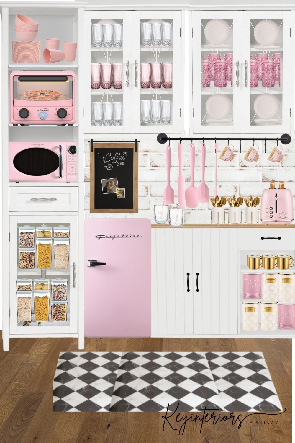 Pink & Prep - Her Dorm Kitchenette – Key Interiors by Shinay